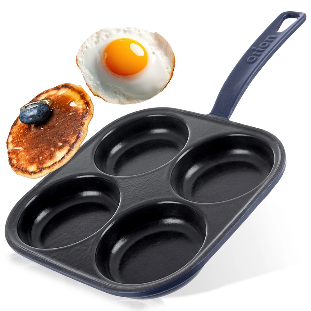 Patelnia do jajek żeliwna emaliowana 4 otwory LITINA SMALT 20,5x20,5 cm ...